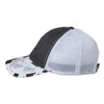 Women's Animal Print Mesh Back Cap - Black/Cow/White | Tattoo Wear Company